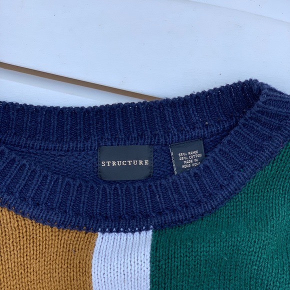 Structure | Sweaters | Vintage Structure Geometric Sweater Mens Xl ...
